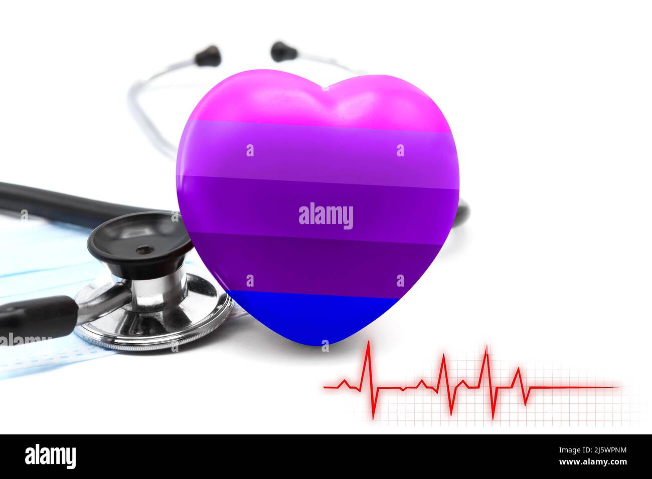 Flag of Alternative Transgender pride in the form of a heart next to a ...