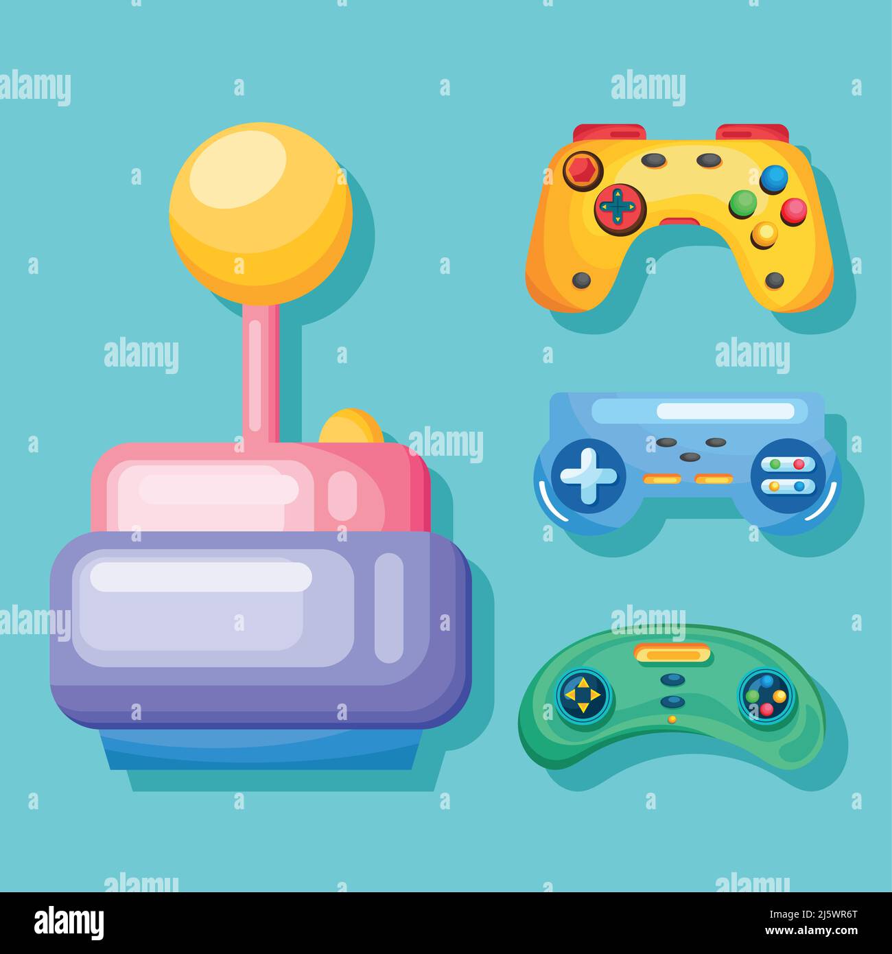 four video game icons Stock Vector Image & Art - Alamy