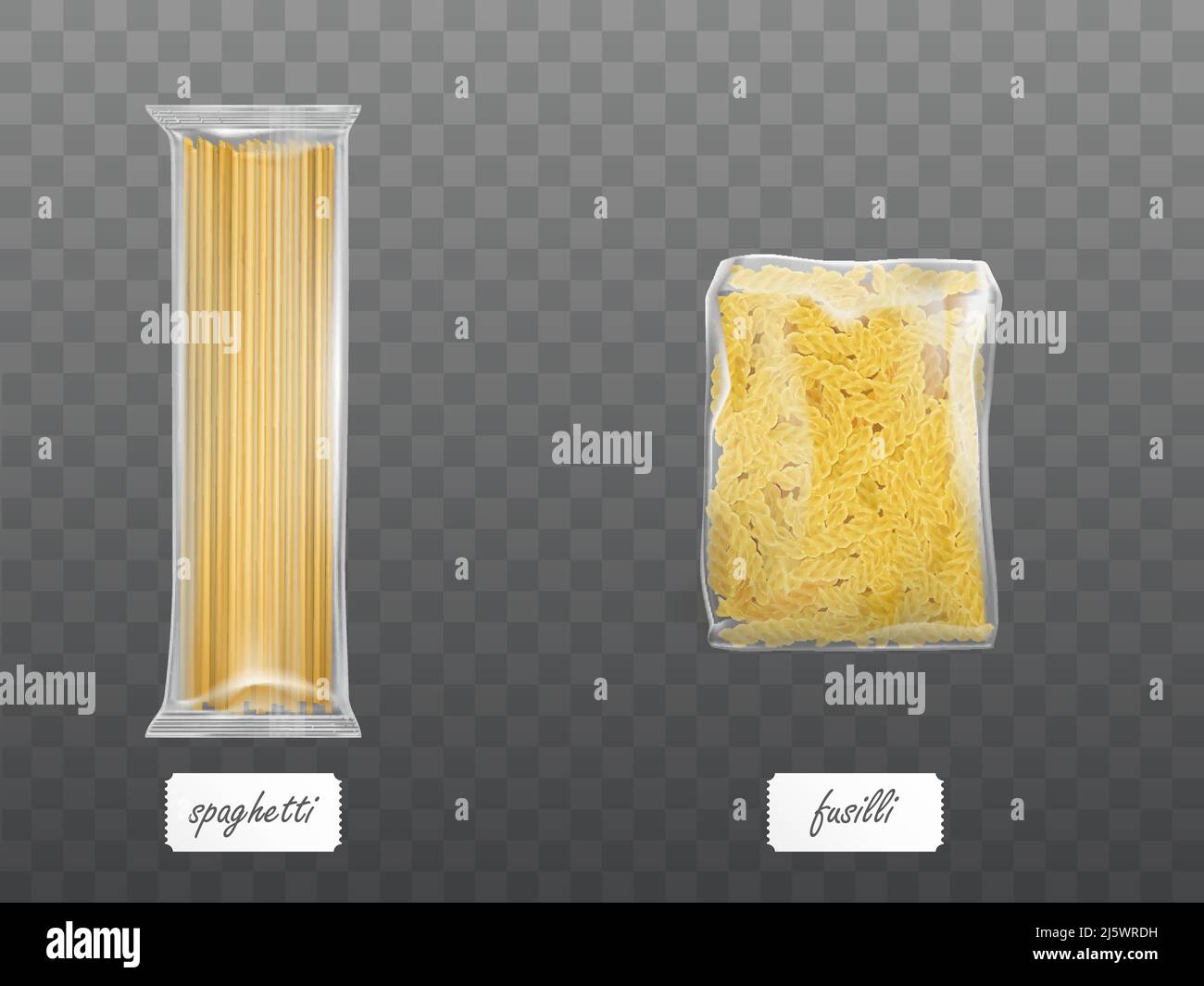Packaged pasta Stock Vector Images - Alamy