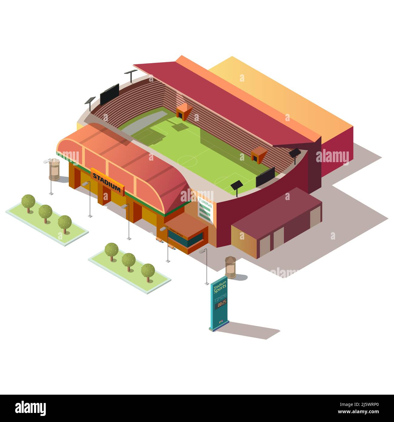 Modern lamp outside office Stock Vector Images - Alamy