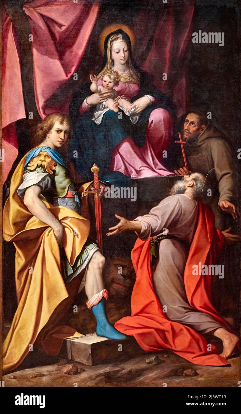Madonna col Bambino con S. Girolamo, S. Vitale e S. Francesco d’ Assisi ...