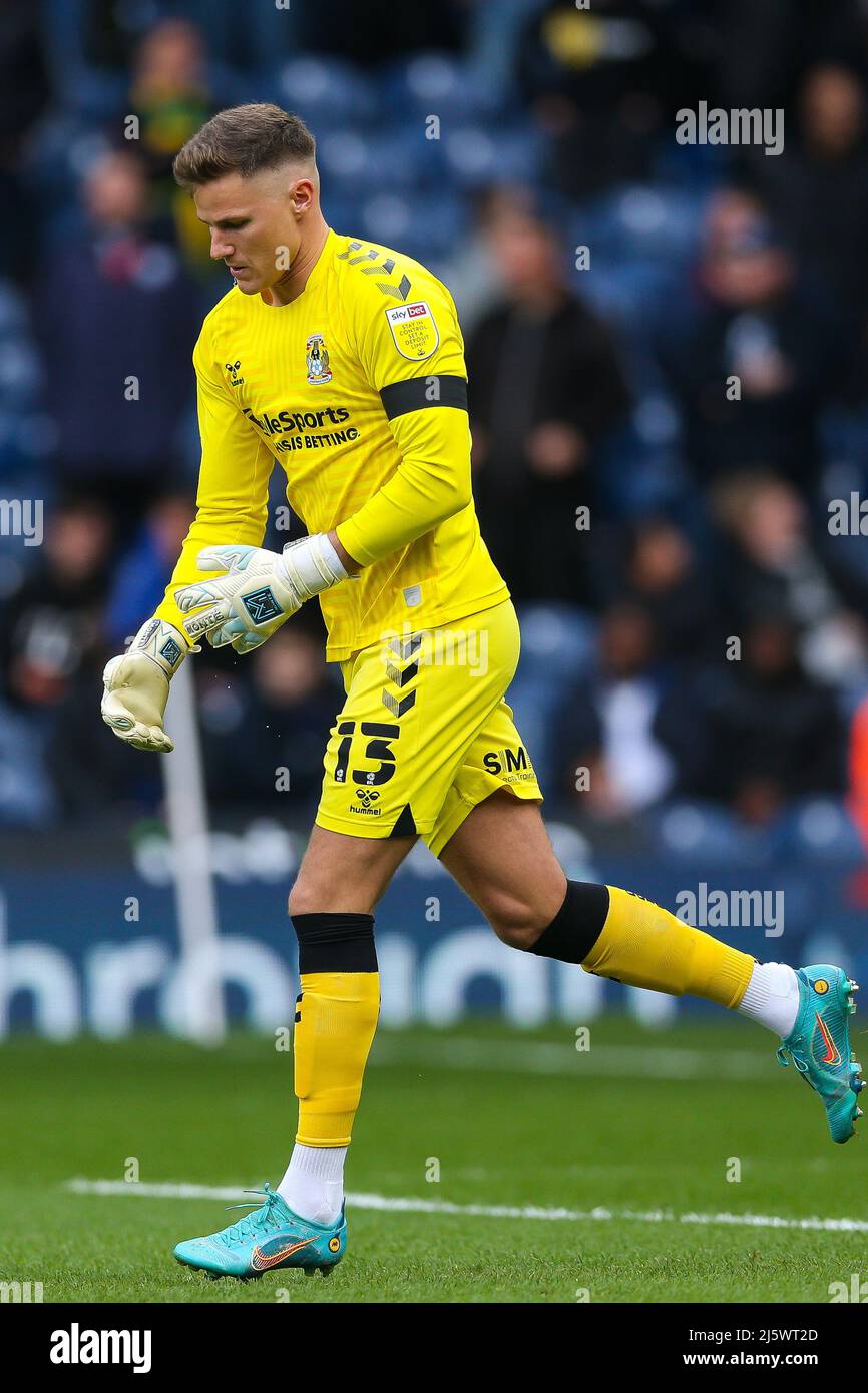 Coventry City goalkeeper Ben Wilson during the Sky Bet Championship ...