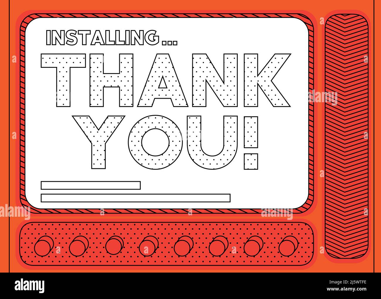 Thank you screen Stock Vector Images - Alamy