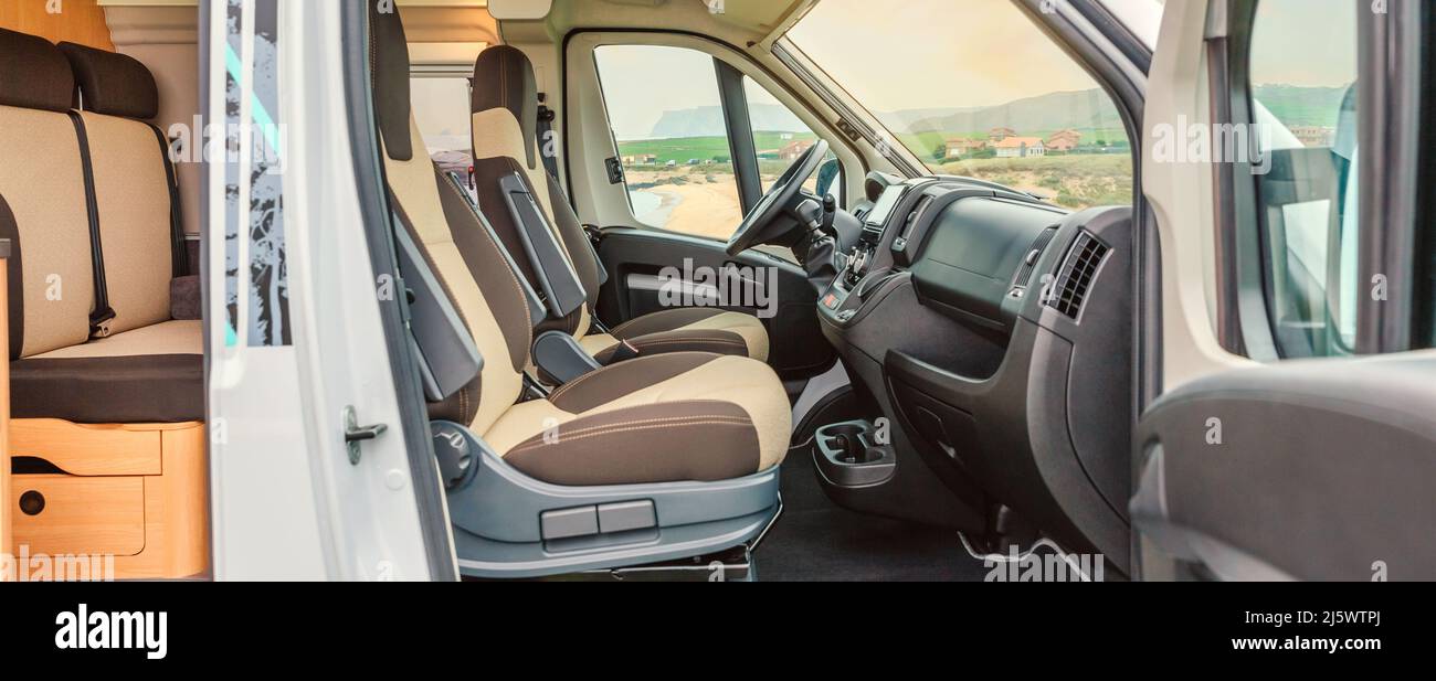 Car interior panorama hi-res stock photography and images - Alamy