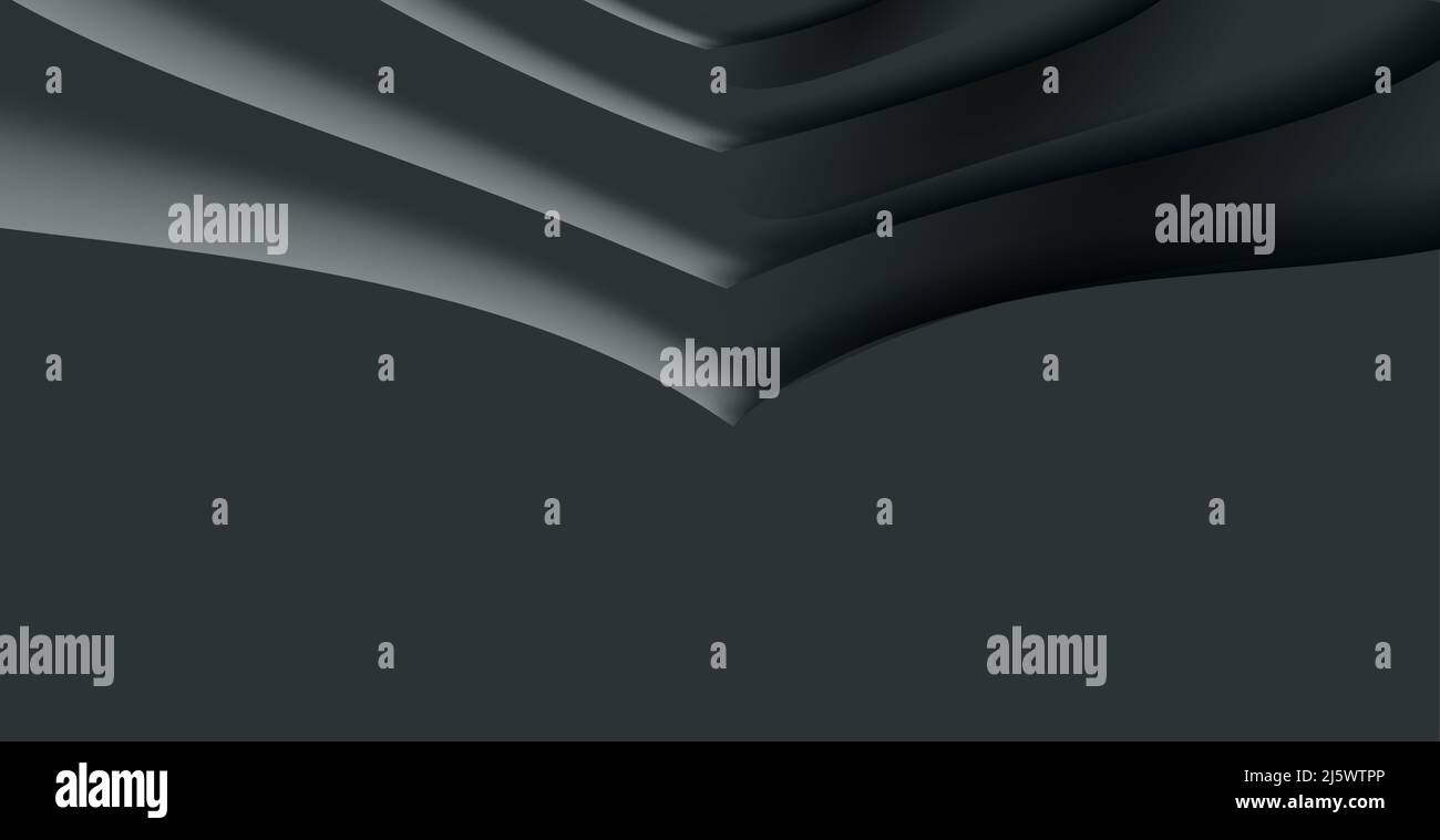 3d volume wave creating abstract backdrop, play of light and shadow ...