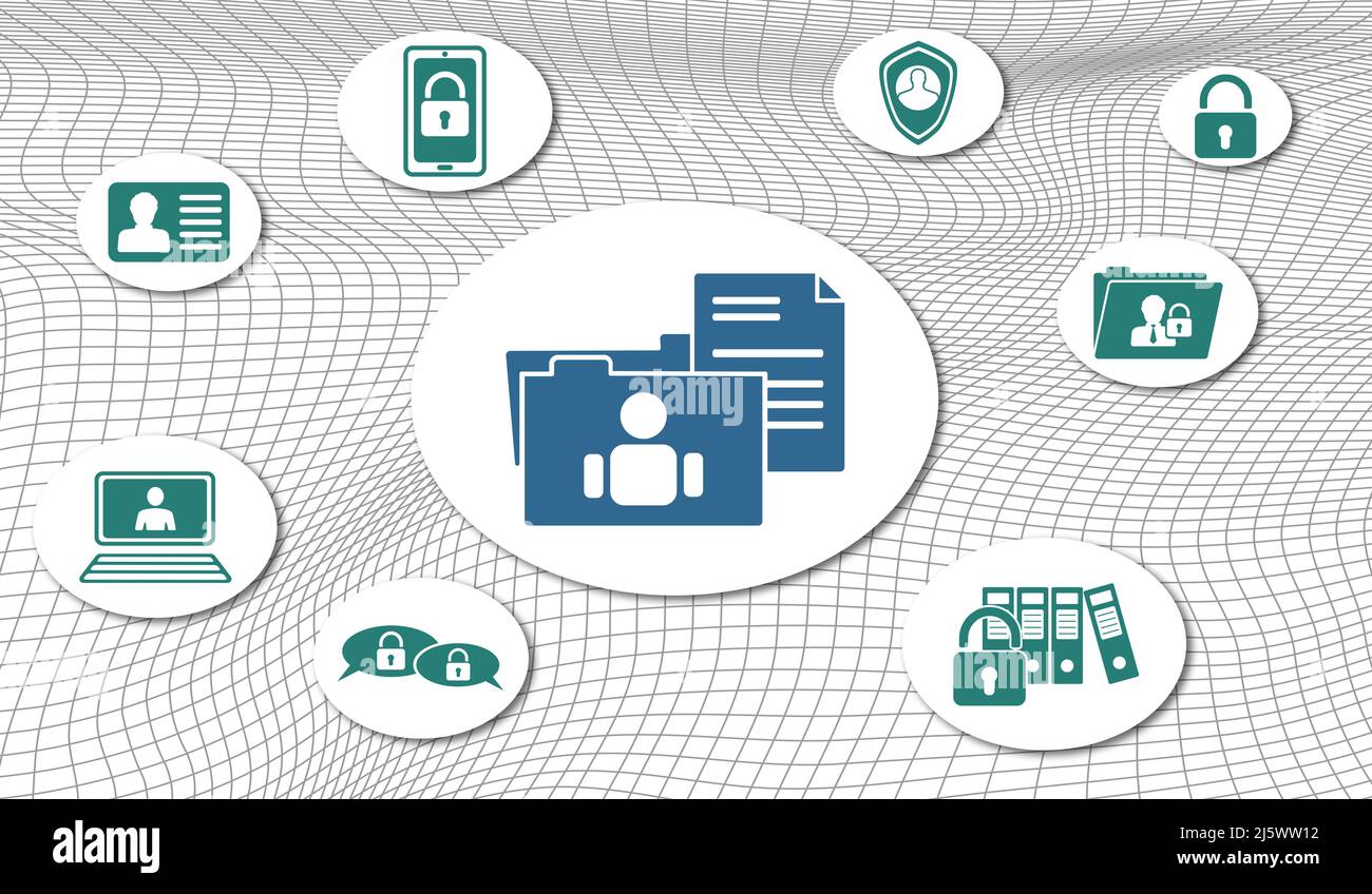 Personal information folder icon hi-res stock photography and images ...