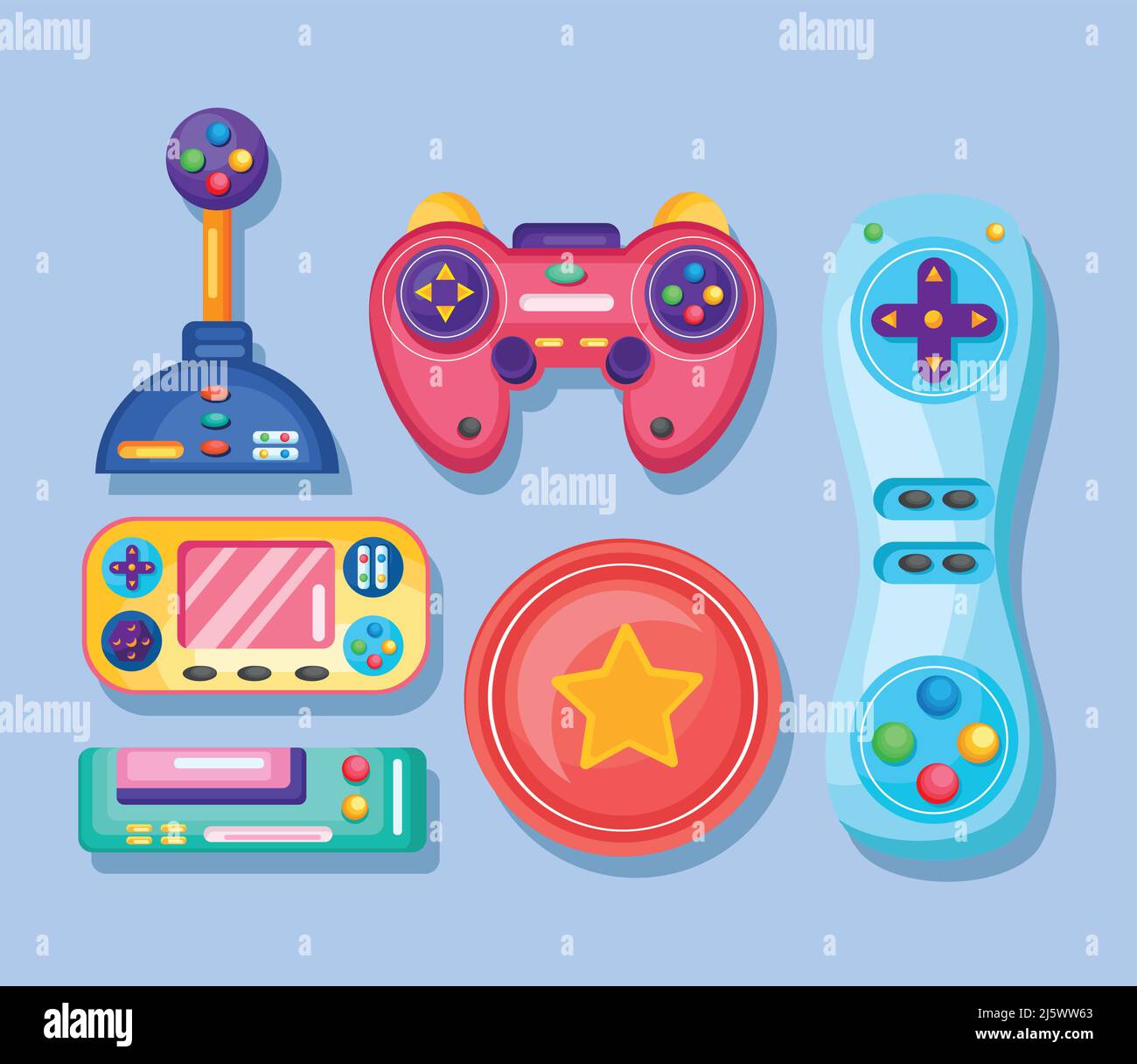 Retro gaming consoles Stock Vector Images - Alamy