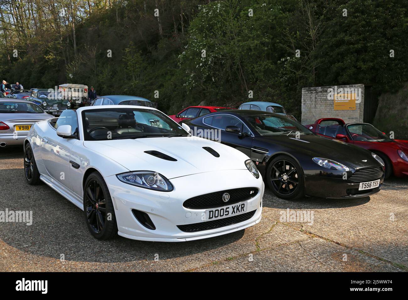 Jaguar XKR (2005) and Aston Martin DB9 (2006), British Marques Day, 24 ...