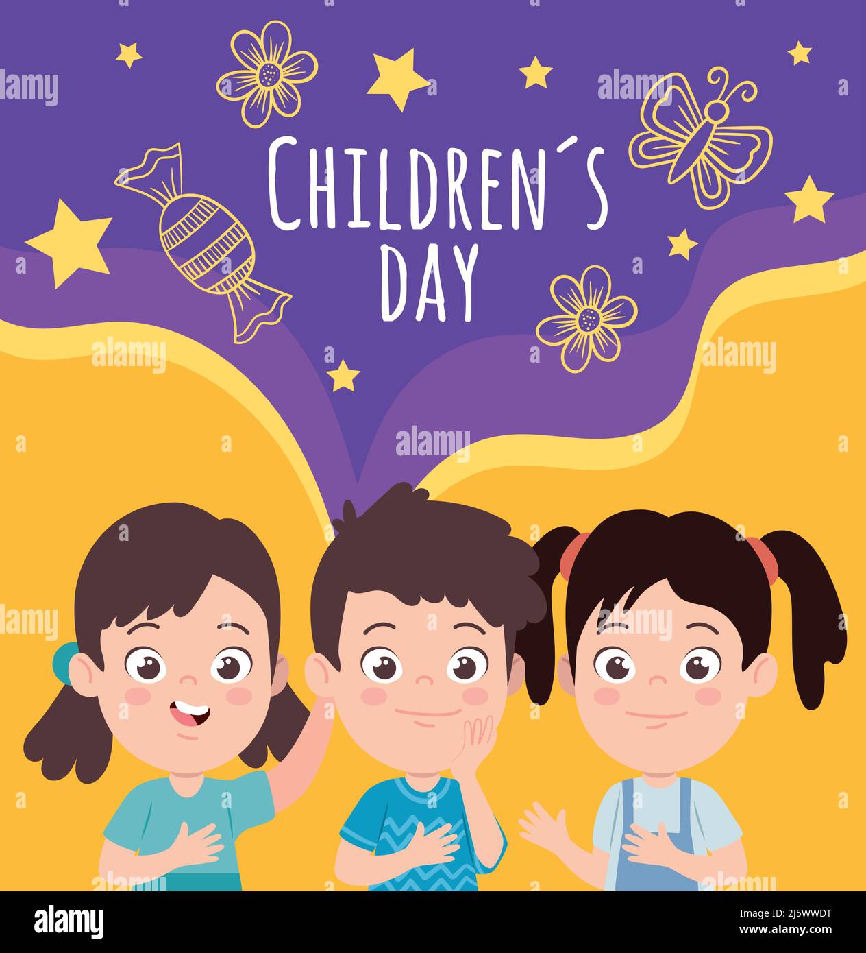 happy children day Stock Vector Image & Art - Alamy