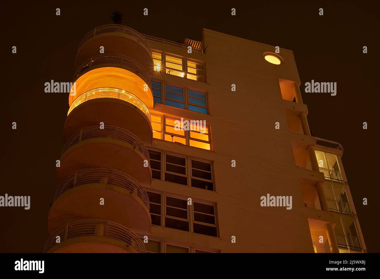 Art Deco-style Building, Isle of Dogs, London Stock Photo - Alamy