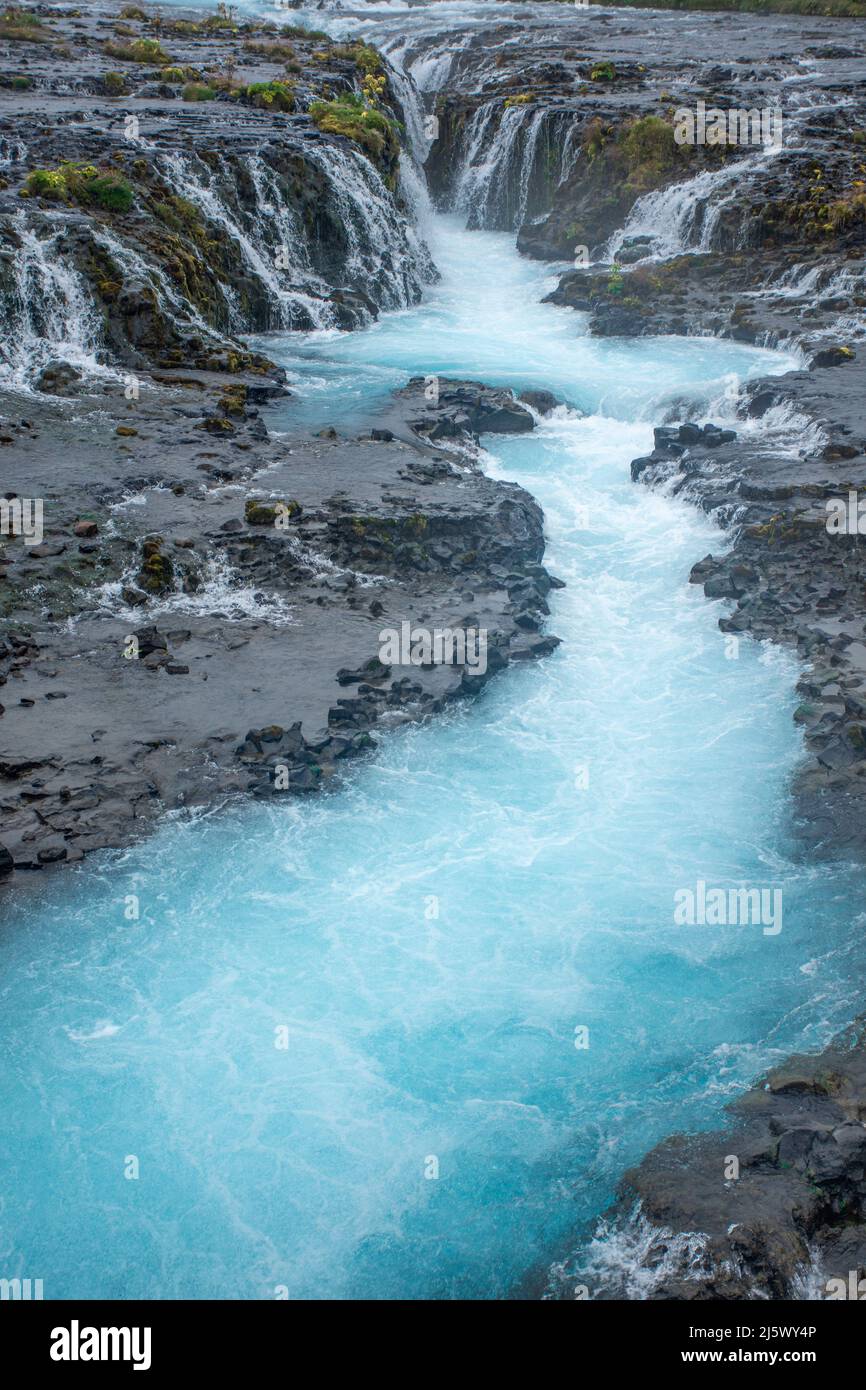 Bruararfoss waterfall, Iceland Stock Photo - Alamy