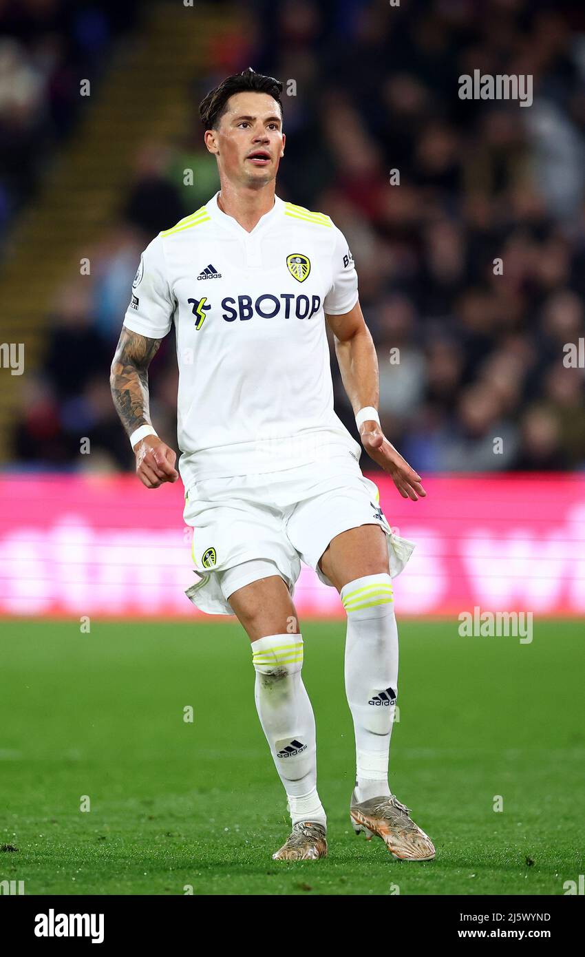 London, England, 25th April 2022. Robin Koch of Leeds United during the ...