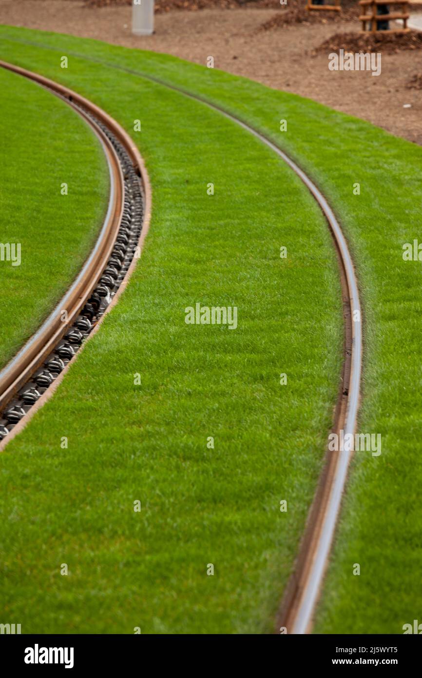 Tram grass hi-res stock photography and images - Alamy
