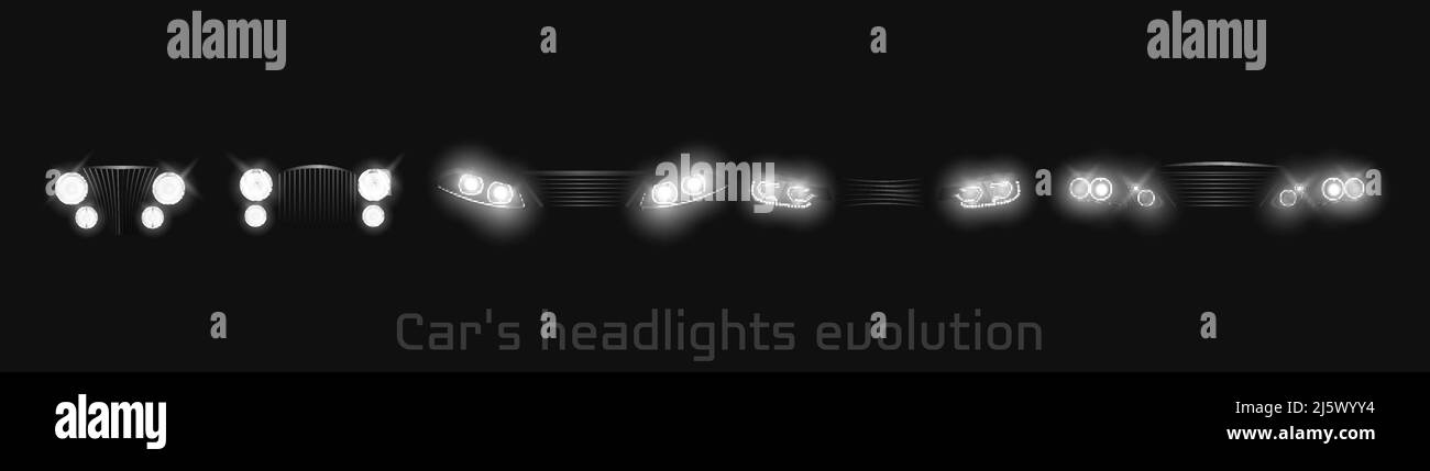 Laser headlights Stock Vector Images - Alamy