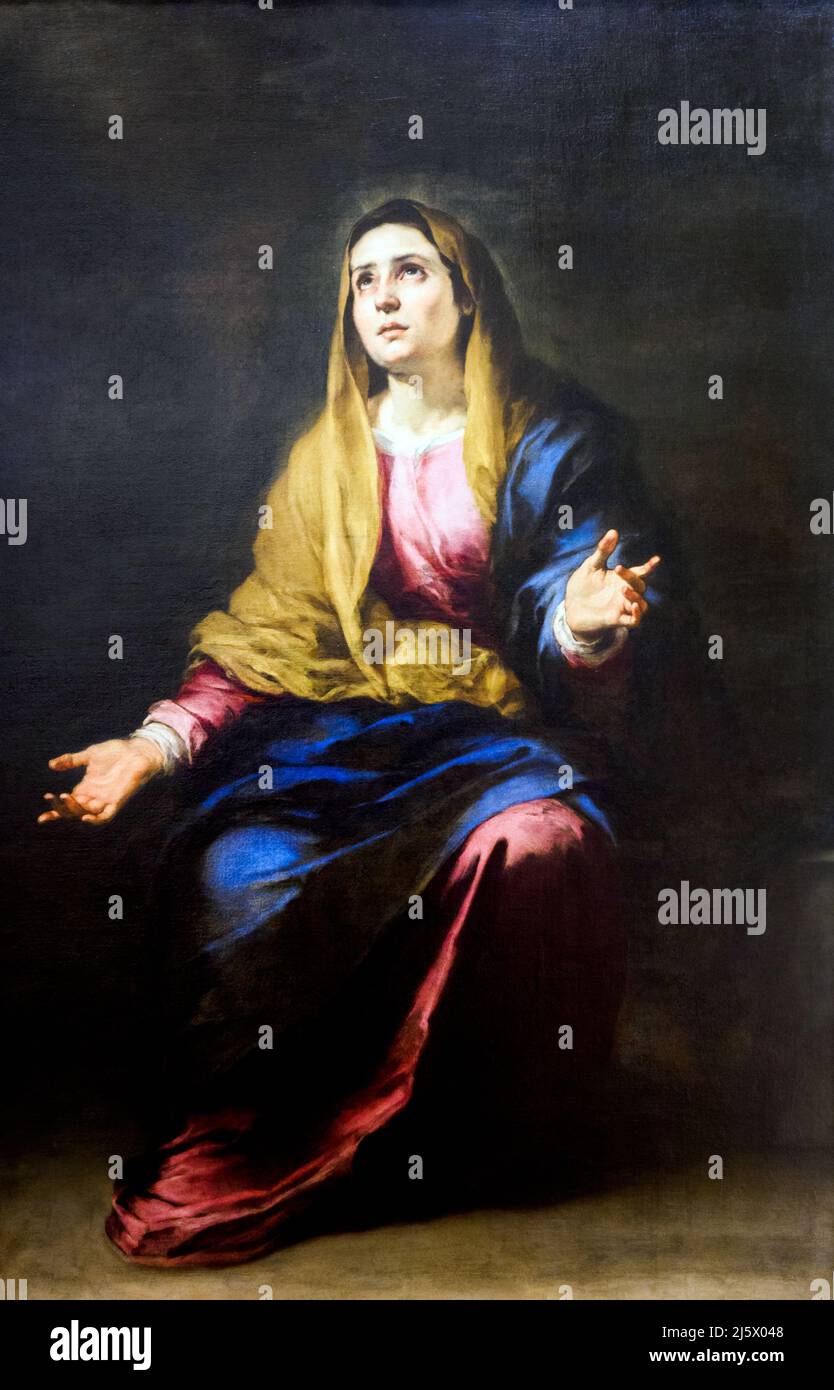 Dolorosa (painful) (1665) by Bartolomé Esteban Murillo (1617-1682 Stock ...