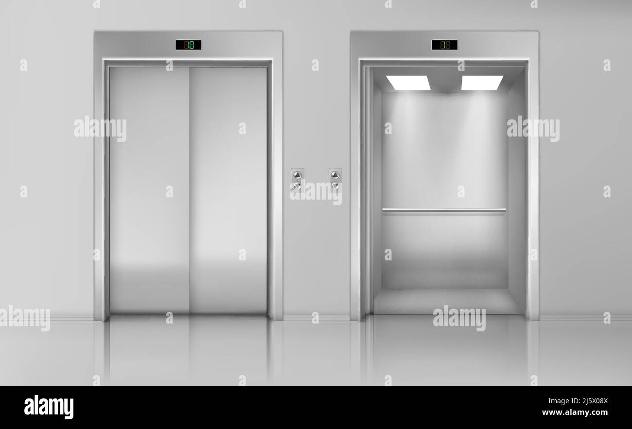 Elevator Door Closing Stock Vector Images - Alamy