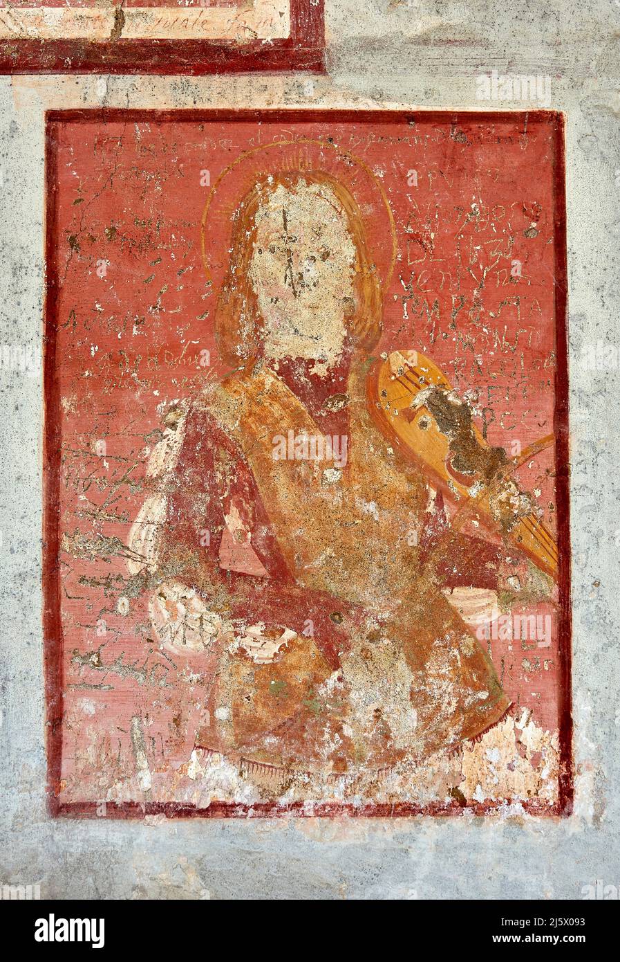 San Genesio - affresco - XV secolo - Borgo San Giacomo (Bs), Italia ...