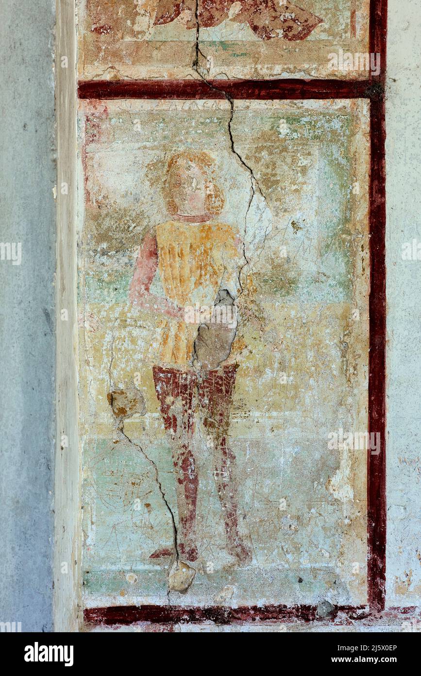 San Genesio - affresco - XV secolo - Borgo San Giacomo (Bs), Italia ...