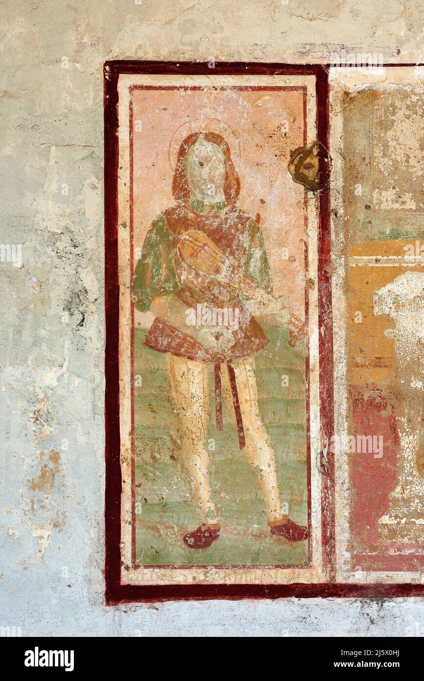 San Genesio - affresco - XV secolo - Borgo San Giacomo (Bs), Italia ...