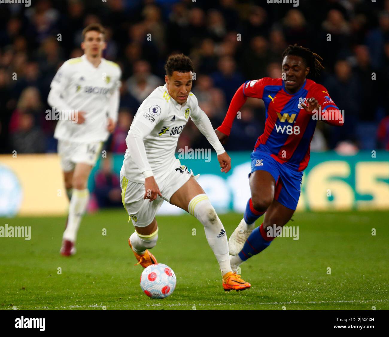 LONDON, United Kingdom, APRIL 25:Rodrigo of Leeds United during Premier ...