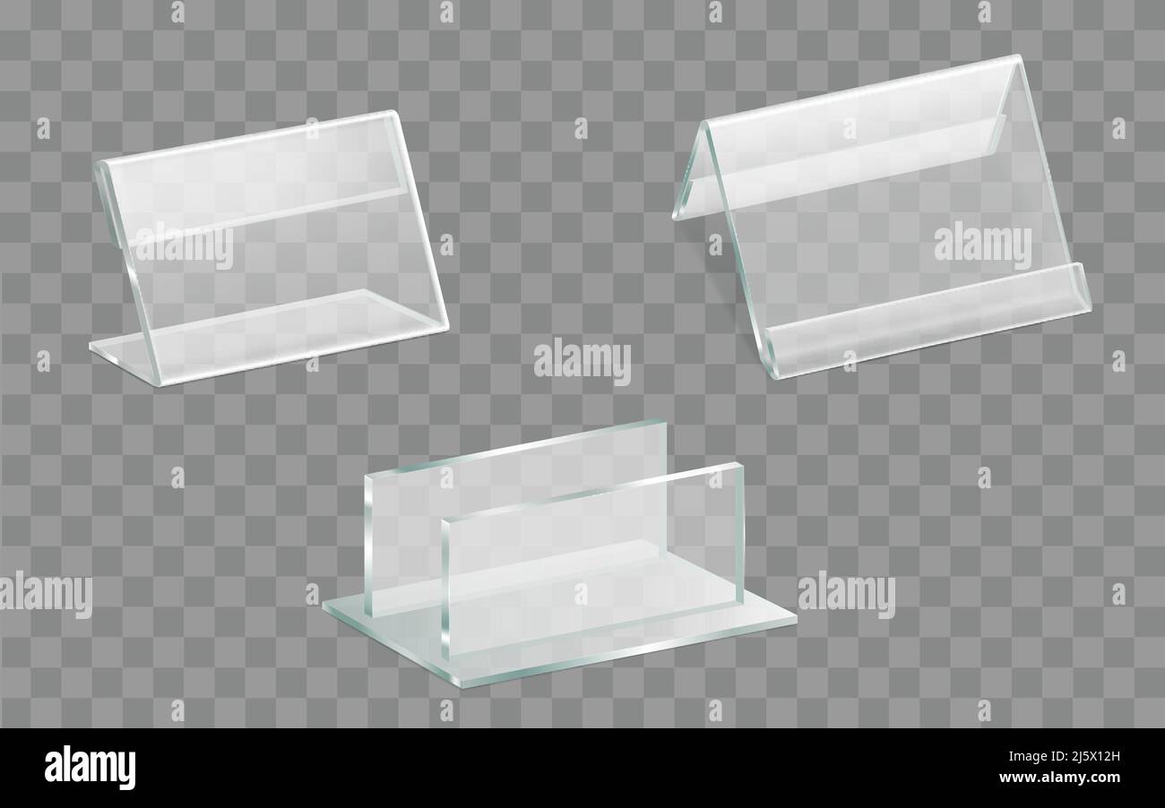 Single and double sided acrylic glass table displays or talkers, menu ...