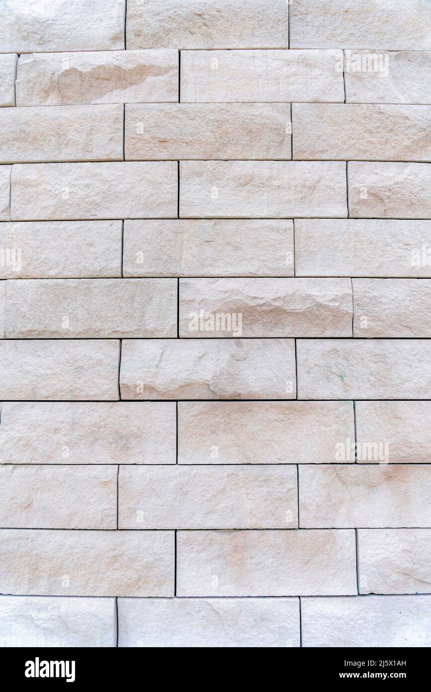 Beige stone granite wall at Silicon Valley, Downtown San Jose ...