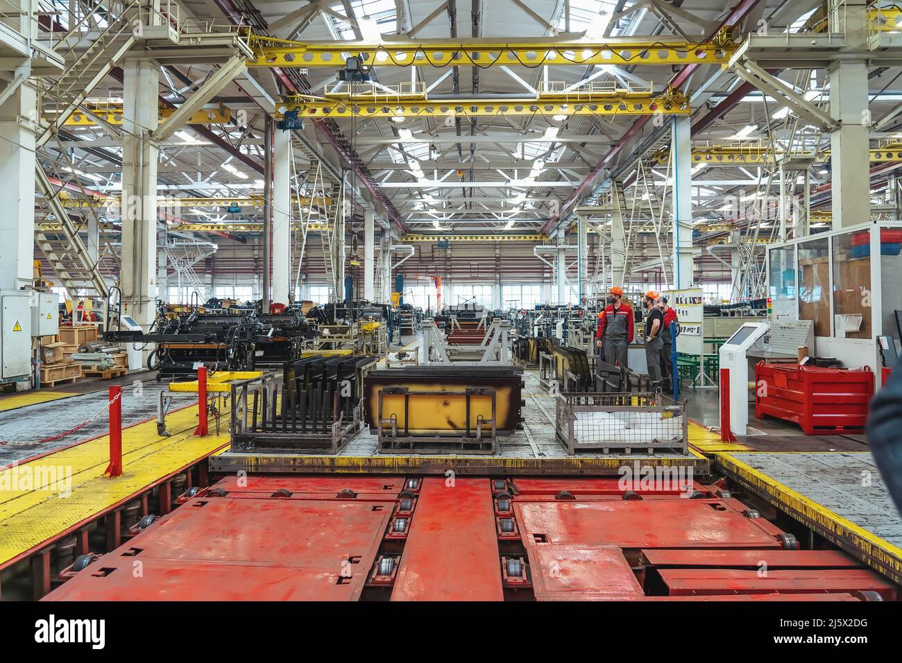 Large assembly shop with spare parts. Manufacture and assembly of ...