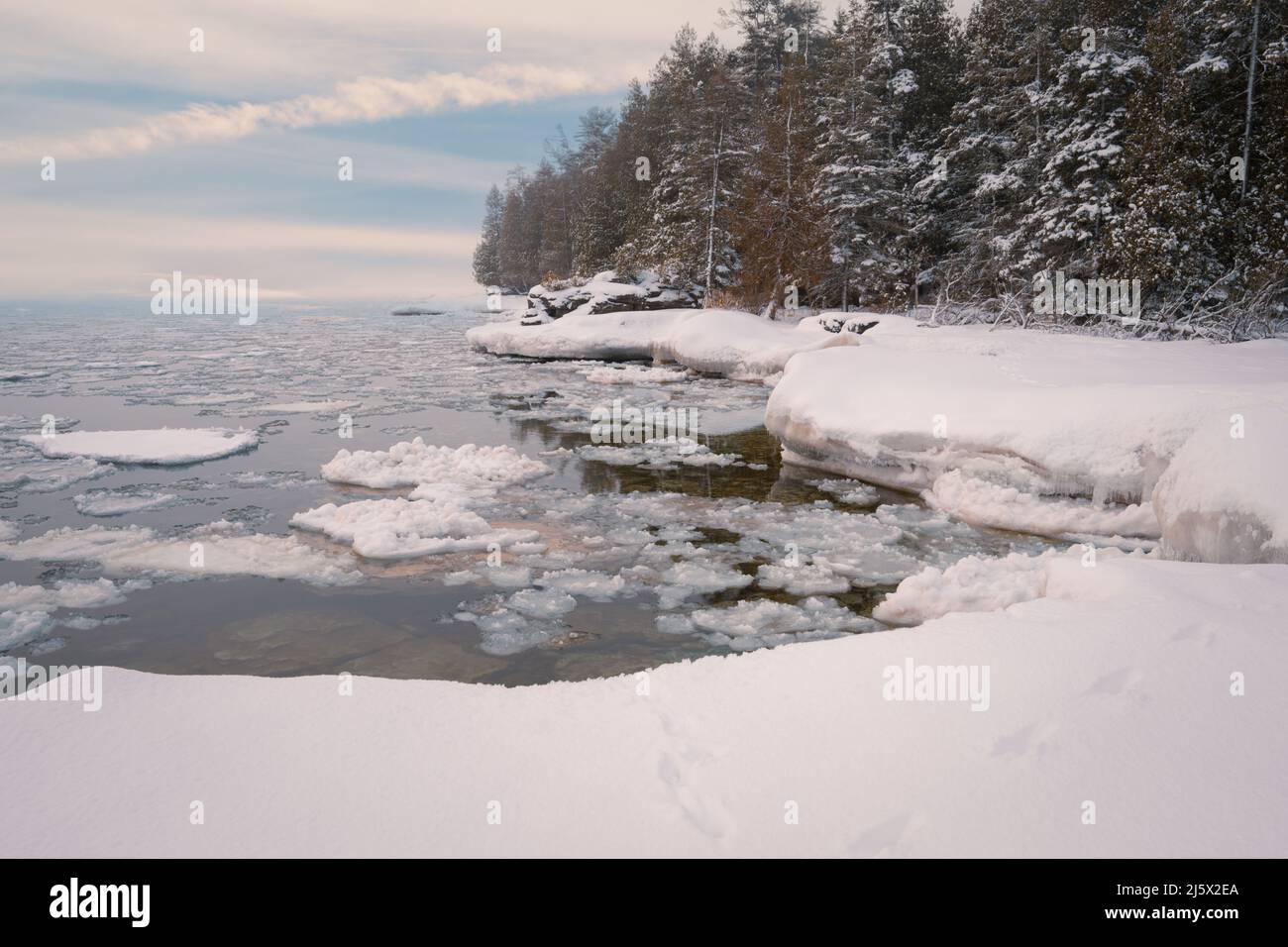 Toft Point is a national scenic natural area near Baileys Harbor in ...