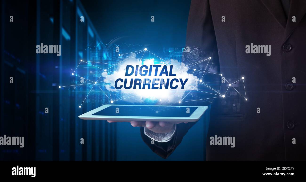 Person holding tablet, technology concept Stock Photo - Alamy