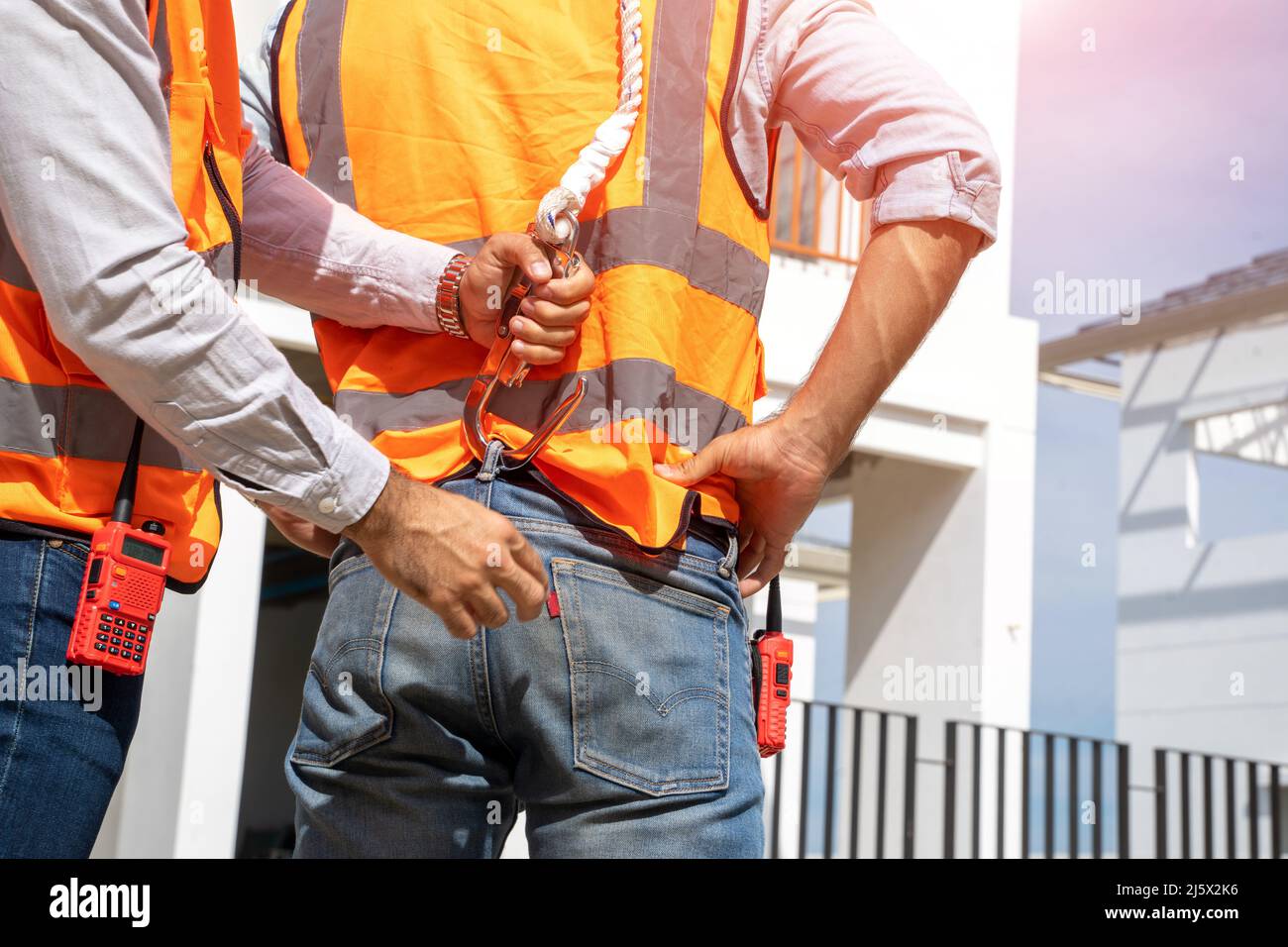 Engineer team work planning in construction site,Construction ...