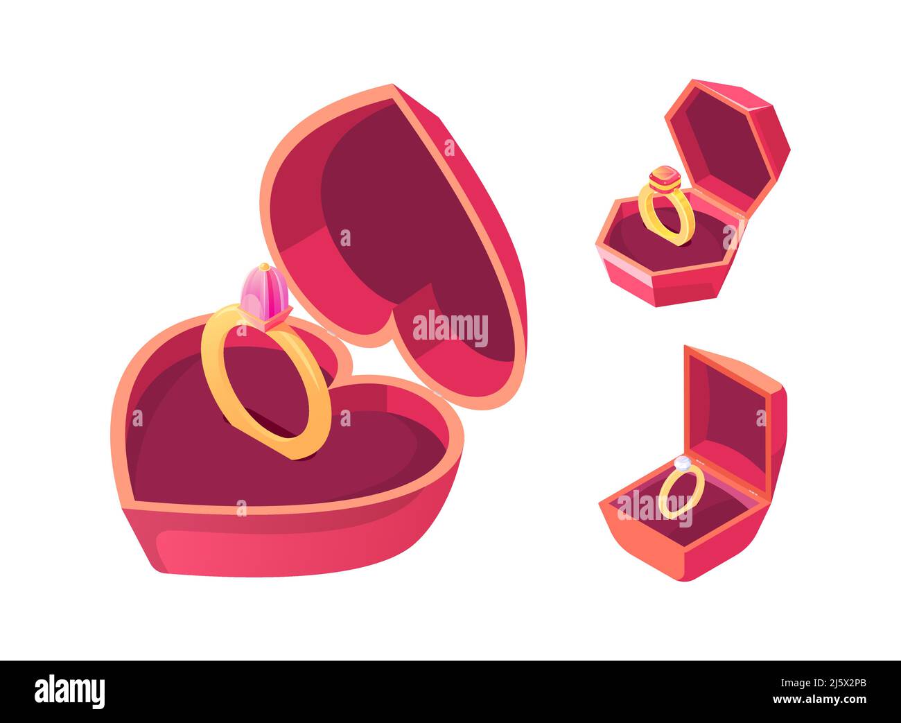 Engagement Ring In Box Clipart