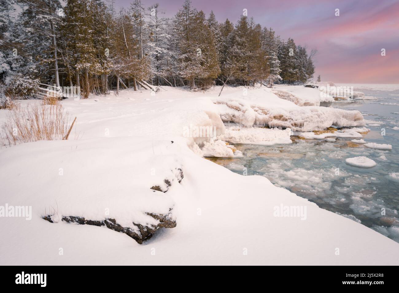 Toft Point is a national scenic natural area near Baileys Harbor in ...