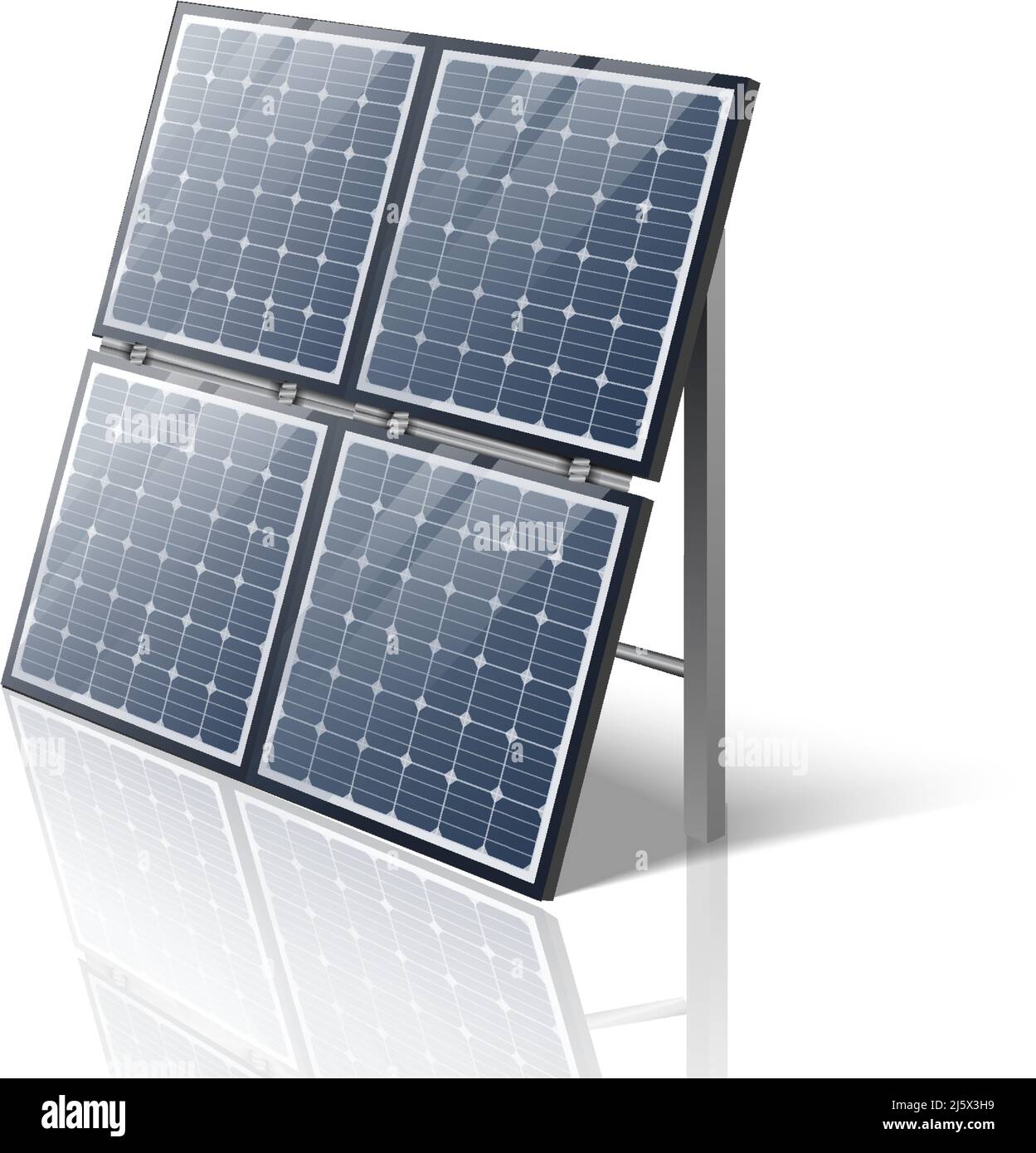 Solar panel side view Stock Vector Images - Alamy