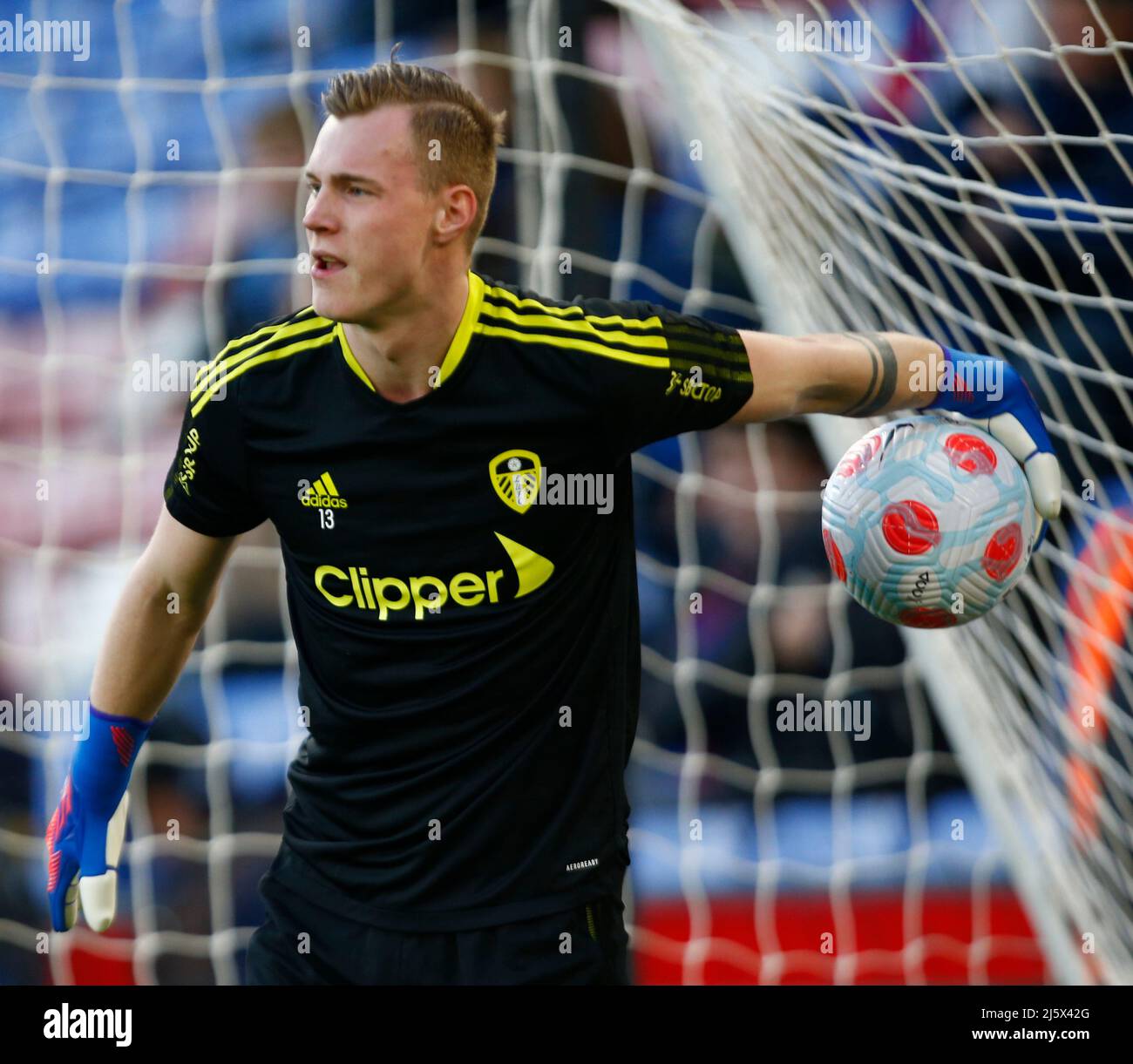 LONDON, United Kingdom, APRIL 25: Kristoffer Klaesson of Leeds United ...