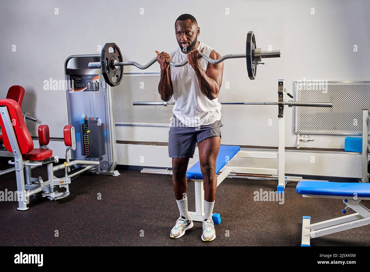 African gym male hi-res stock photography and images - Alamy