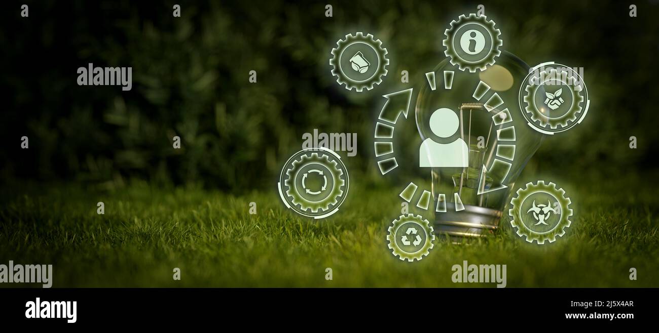 Ecosystem and digital technology concept. 3D Render Stock Photo - Alamy