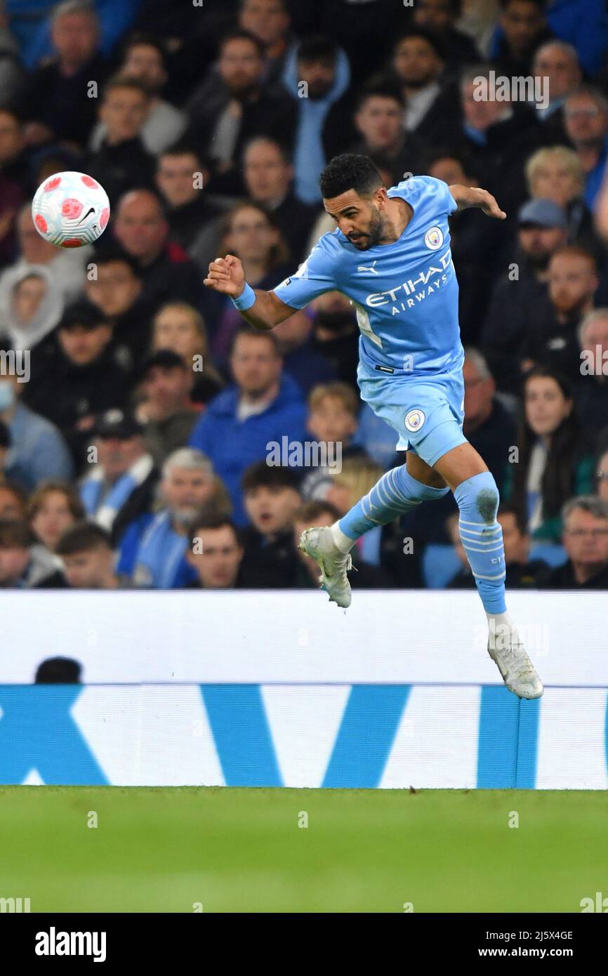 Manchester City's Riyad Mahrez. Picture date: Thursday April 21, 2022 ...