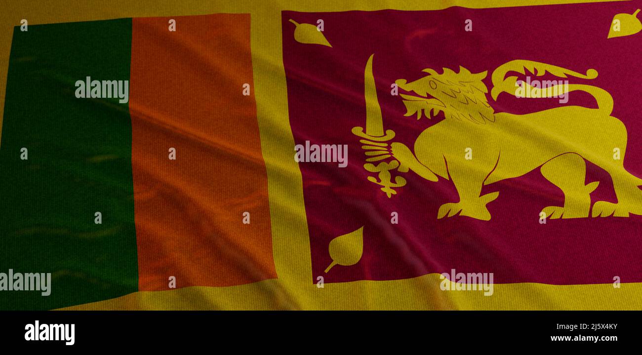 Sri lanka 3d flag hi-res stock photography and images - Alamy