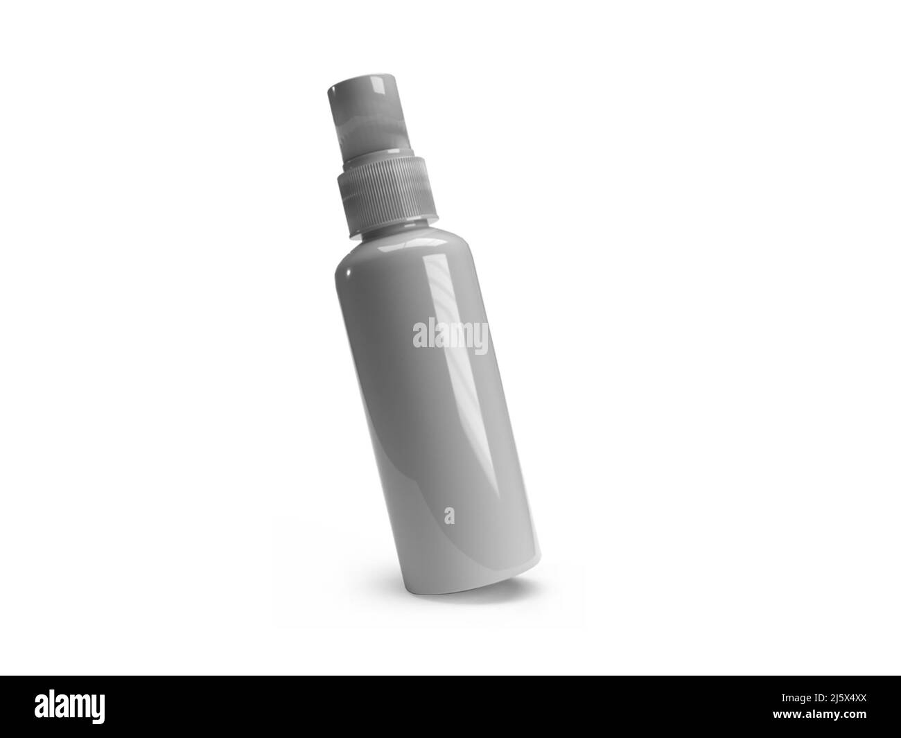 Pump Spray Bottle 3D Illustration Mockup Scene on Isolated Background ...