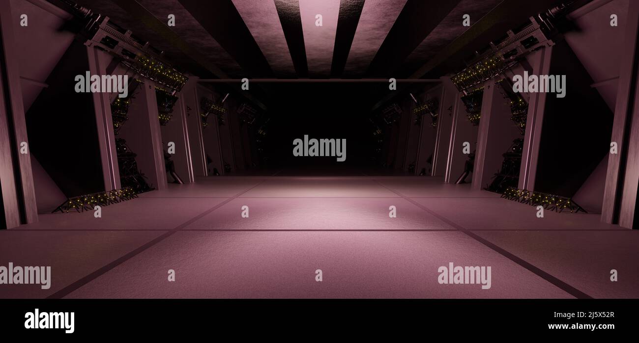 Futuristic Gate Neon Pantone Purple Violet Orange Modern Alien Fashion ...