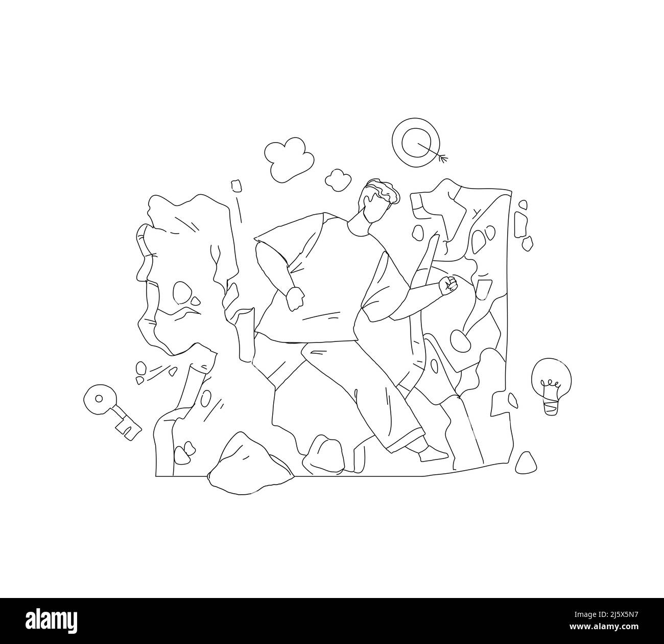 Make making her way Cut Out Stock Images & Pictures - Alamy