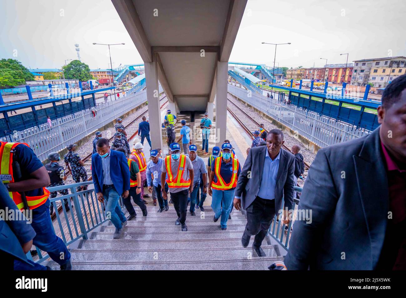 Lagos. 24th Apr, 2022. Photo taken on April 24, 2022 shows the Lagos ...