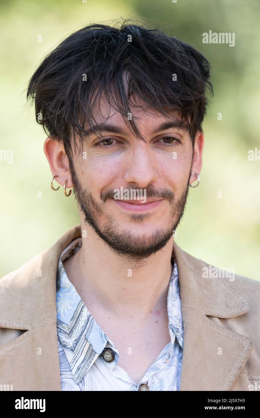Rome, Italy, April 26, 2022 - The actor Gabriele Cicirello attends at ...