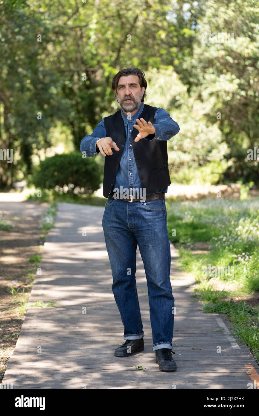 Rome, Italy, April 26, 2022 - The actor Giovanni Calcagno attends at ...
