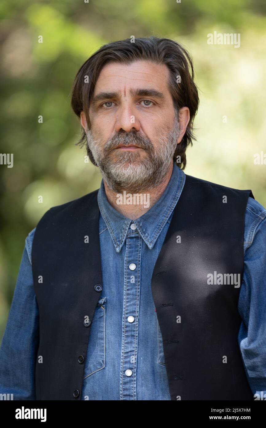 Rome, Italy, April 26, 2022 - The actor Giovanni Calcagno attends at ...