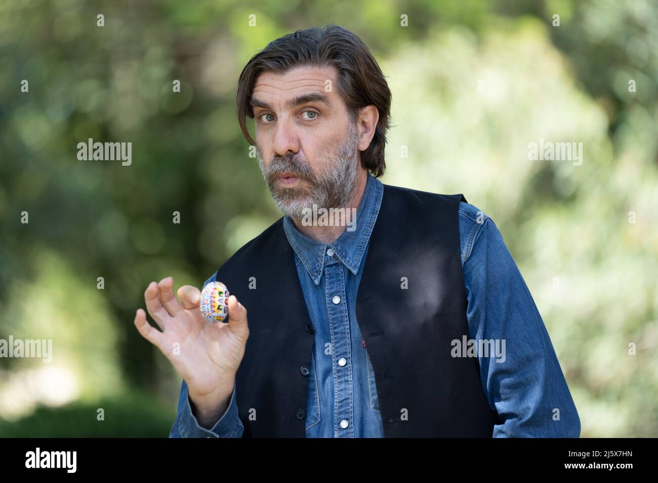 Rome, Italy, April 26, 2022 - The actor Giovanni Calcagno attends at ...