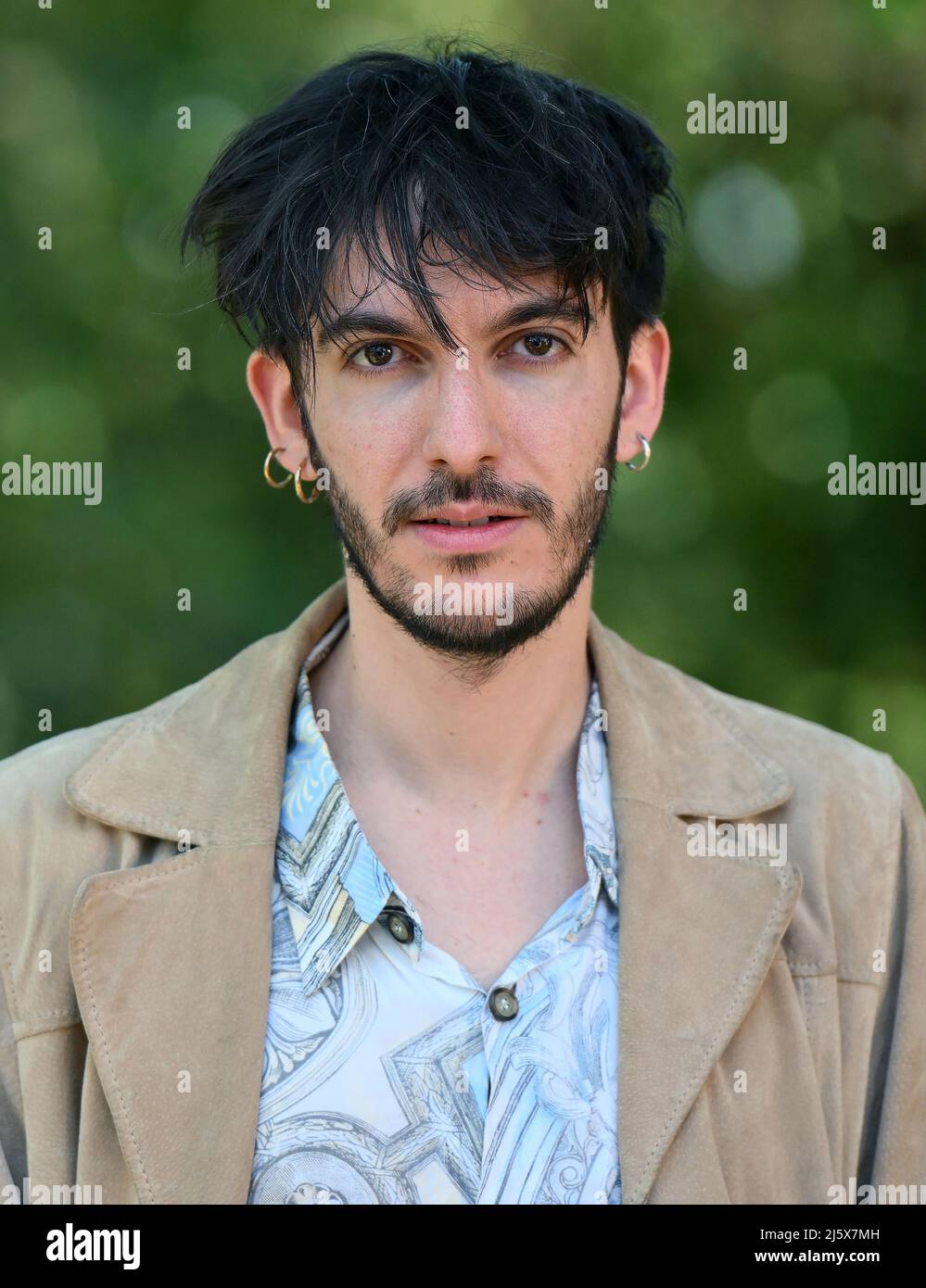 April 26, 2022, ROME: Italian actor Gabriele Cicirello poses during a ...