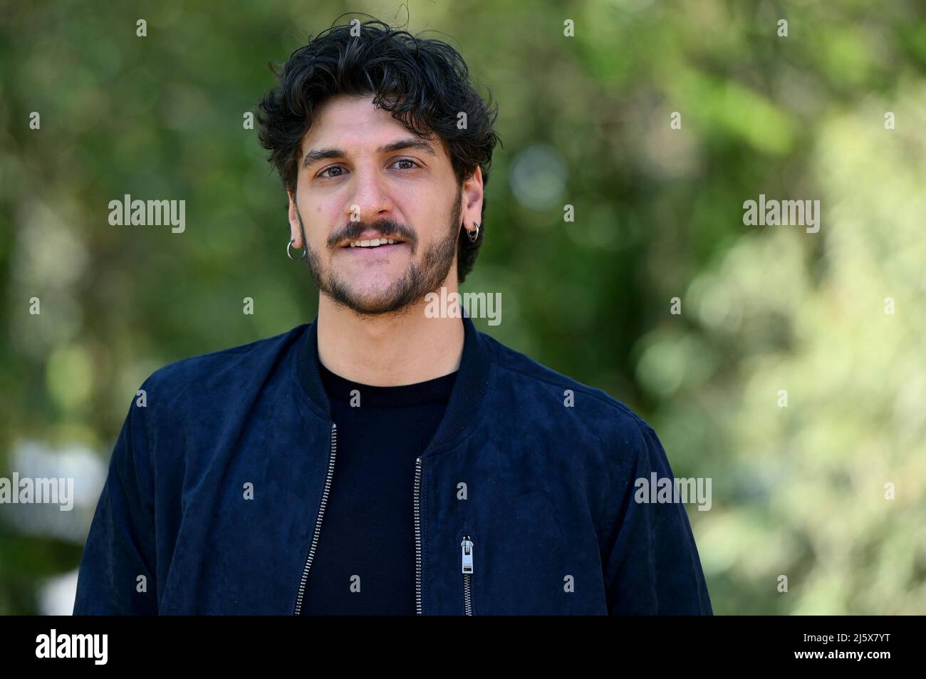 April 26, 2022, ROME: Italian actor Lorenzo Scalzo poses during a ...