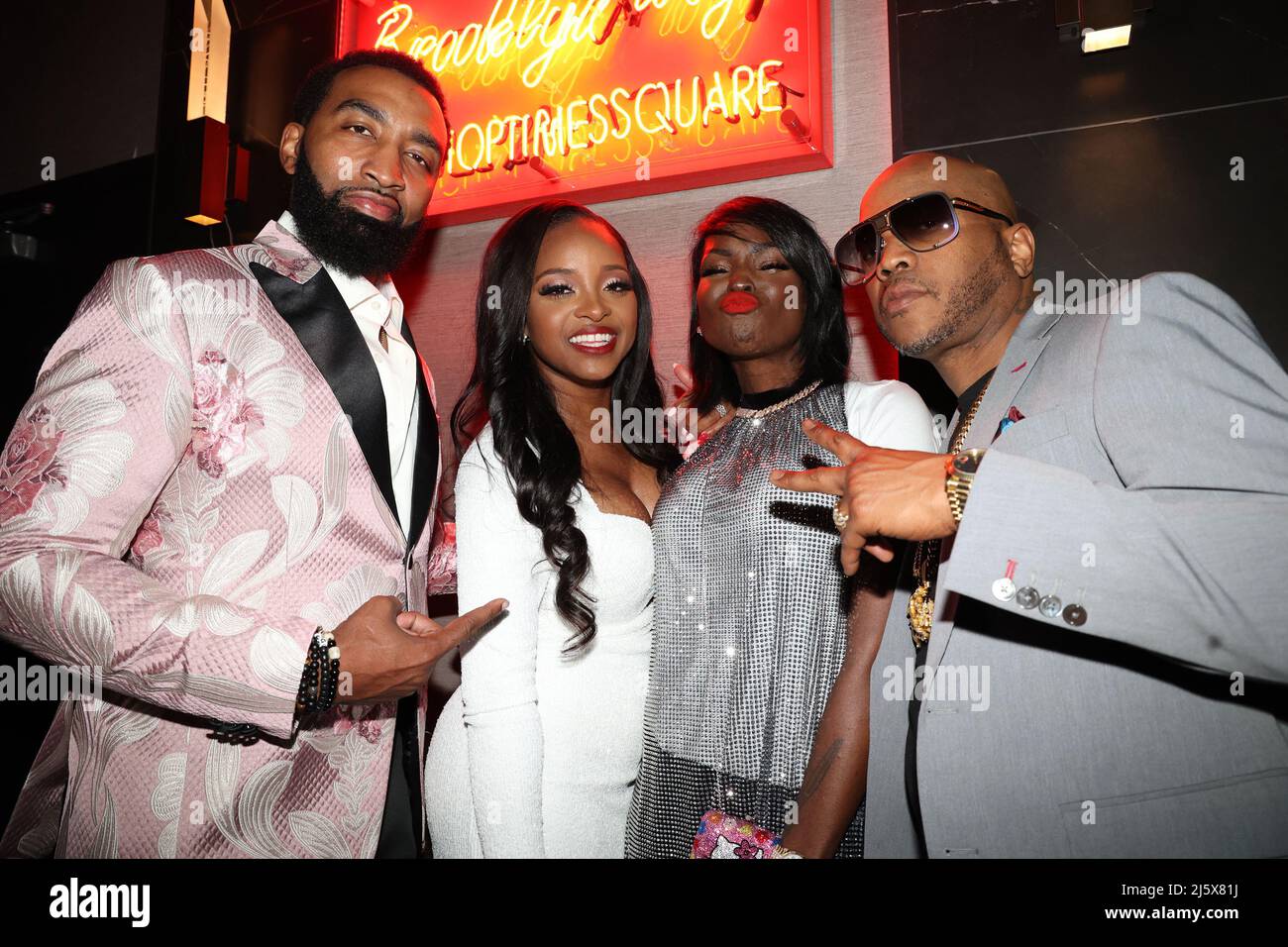 New York, NY, USA. 25th Apr, 2022. Mysonne, Tamika Mallory, Adjua ...