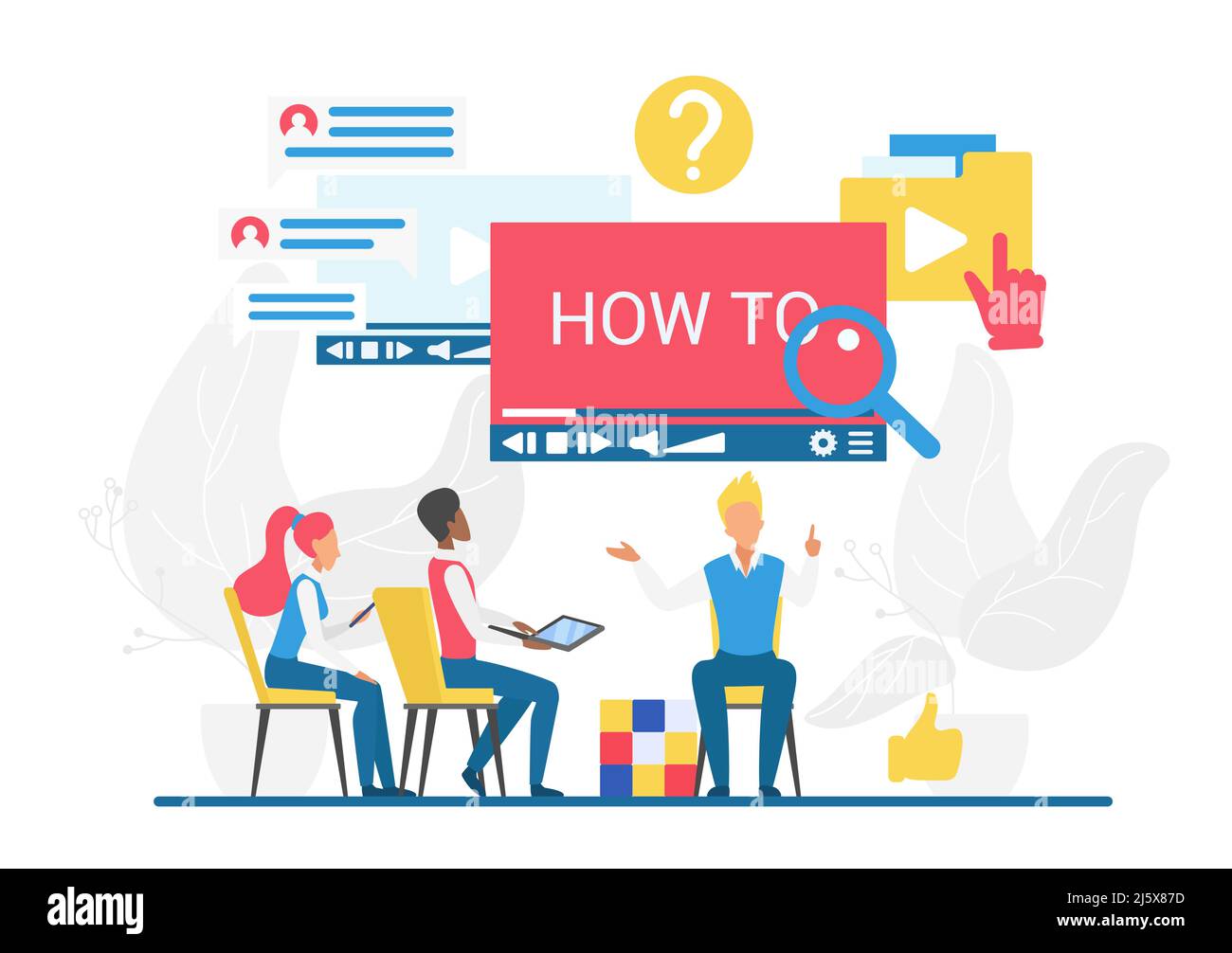 Digital interactive guidance video tutorials. Screencast supporting and ...